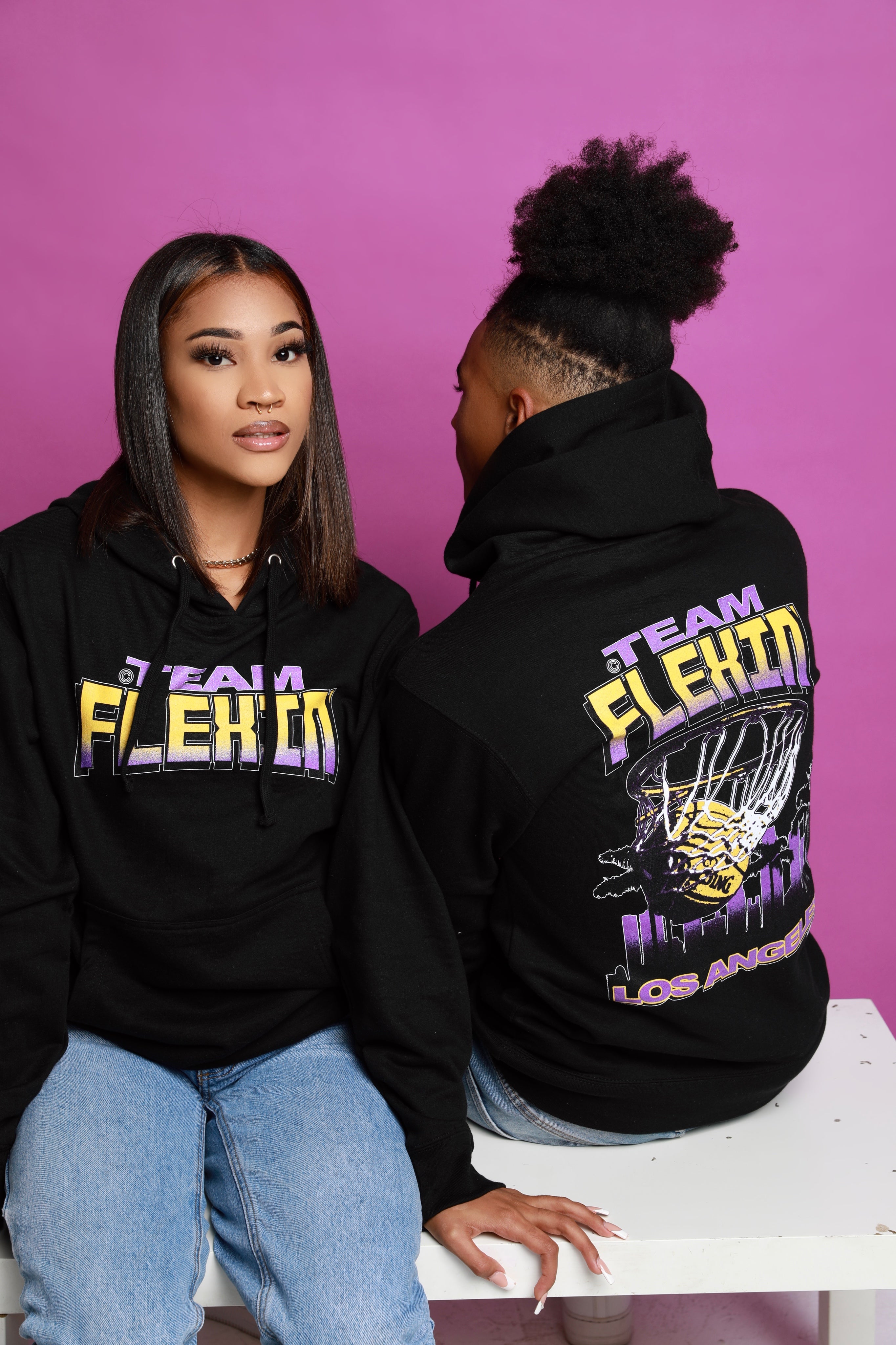 Team Flexin' Black Hoodie – Flexin' In My Complexion